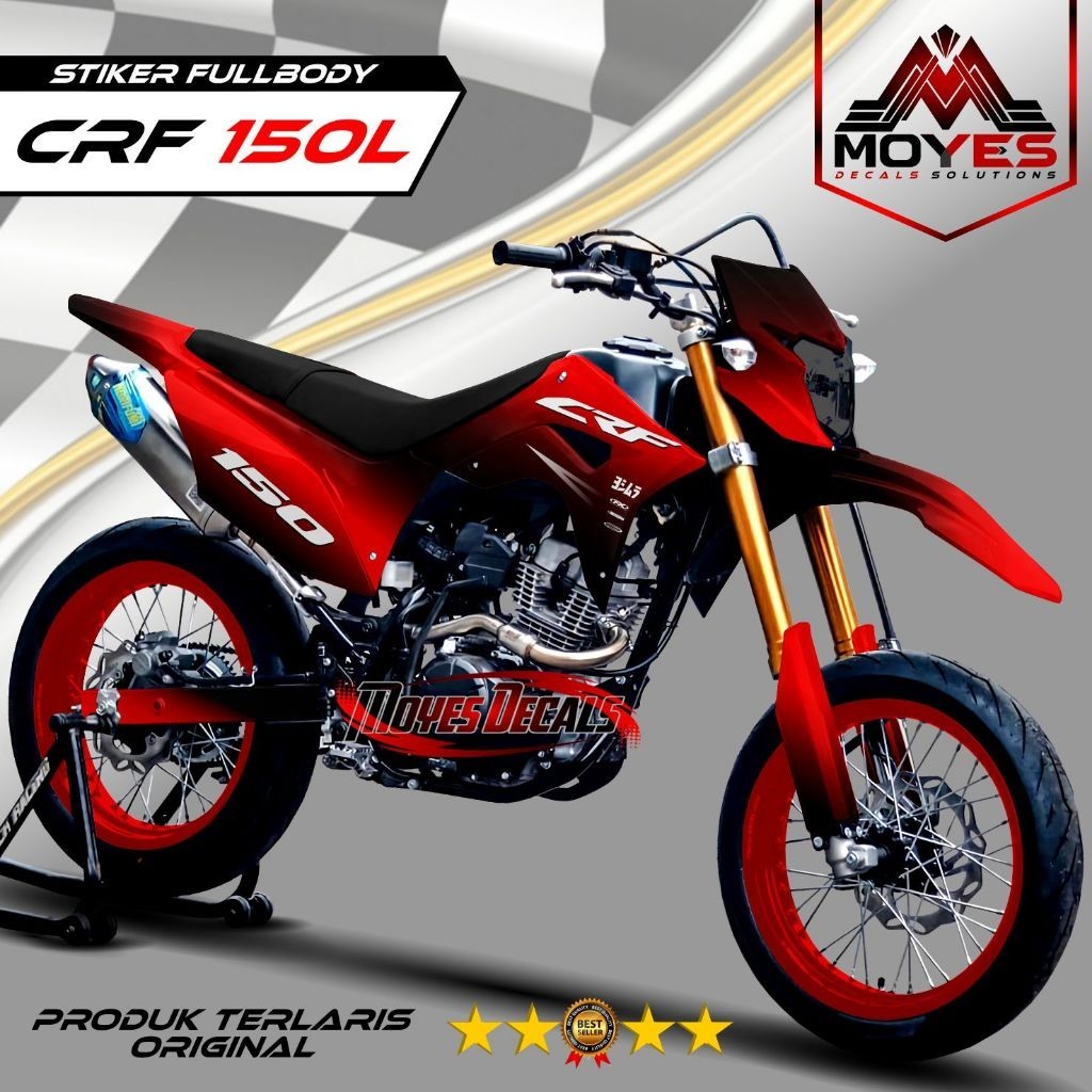 Jual Decal CRF 150L Fullbody Decal Stiker Honda CRF 150L Fullbody Stiker CRF 150L Full Body ...