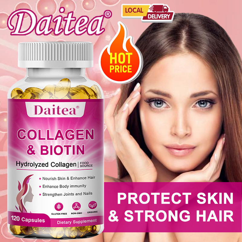 Jual Collagen and Biotin - Promote Healthy Hair, Skin and Nail Growth ...