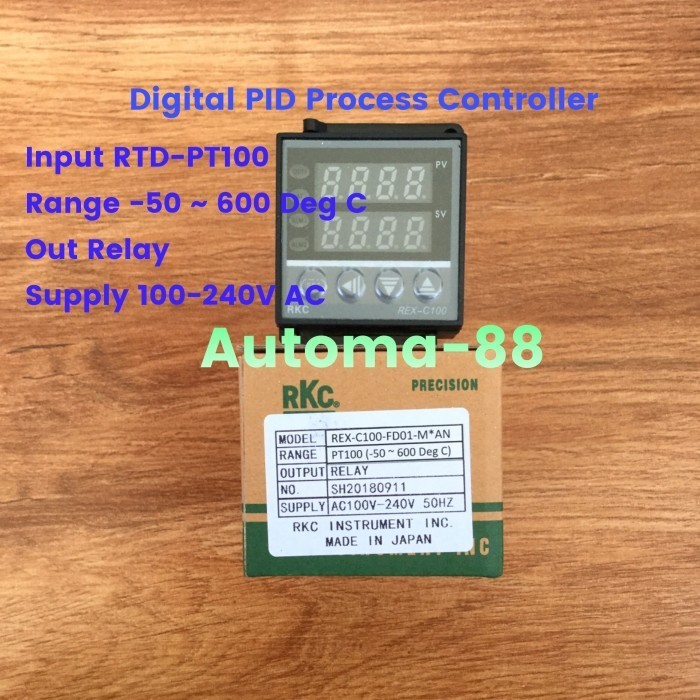 Jual RKC REX-C100 RTD PT100 -50~600C Out Relay Temperature Controller - SSR Output -OL76 ...