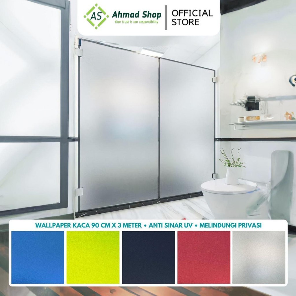 Jual Wallpaper Kaca Sanblast Polos Lebar 90 cm x 3 meter (Bukan Oneway ...