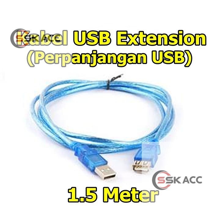 Jual Kabel Usb Extension 1.5 Meter Male to Female SSKACC-KOMPUTER | Shopee Indonesia