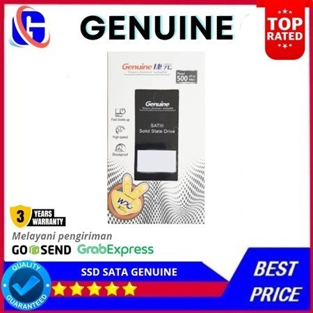 Jual SSD Genuine 120GB/128GB/240GB/256GB/480GB SATA3 2,5" GARANSI 3TH ...