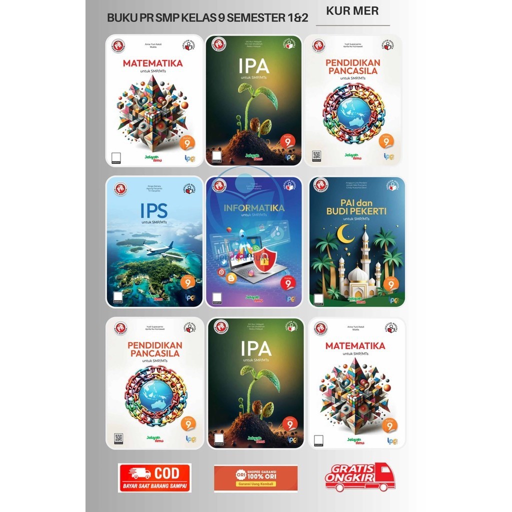 Jual BUKU PR/LKS SMP/MTS KURMER KELAS 7 8 9 SEMESTER 1&2 INTAN PARIWARA ...