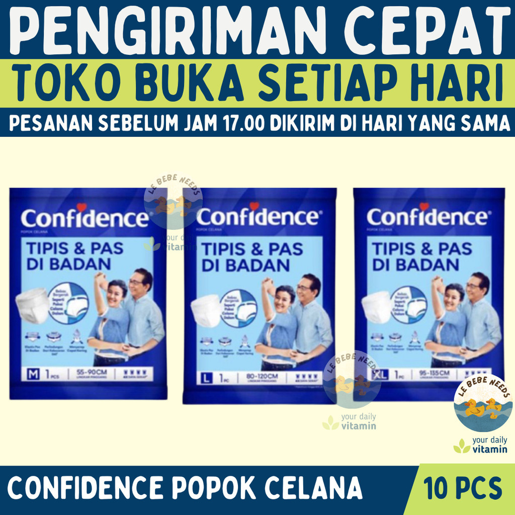 Jual Confidence Popok Dewasa 10 pcs - Confidence Adult Premium Pants M ... Jual Confidence Popok Dewasa 10 pcs - Confidence Adult Premium Pants M ...