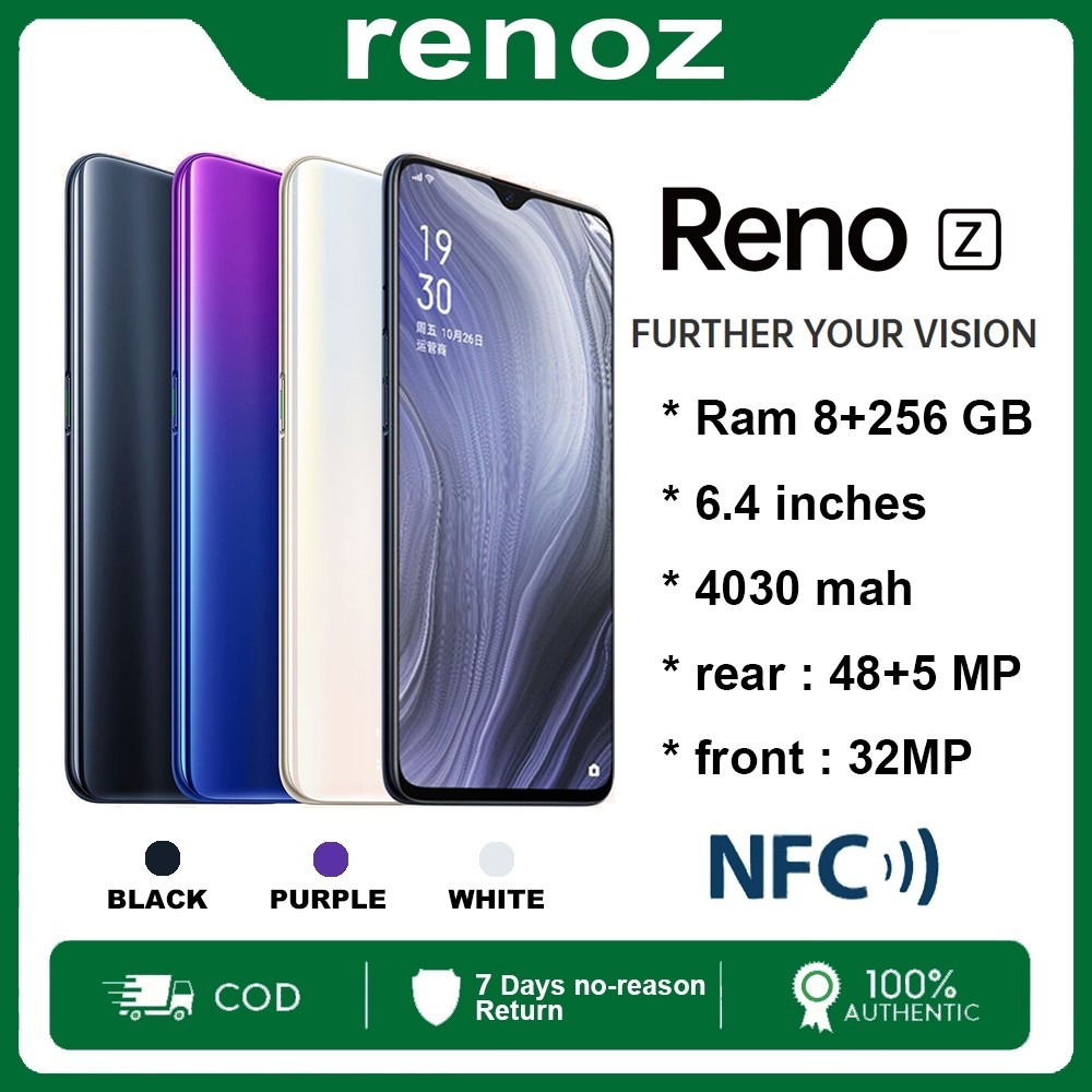 Jual HP NFC Reno Z Ram 8/256 GB handphone hp smartphone | Shopee Indonesia