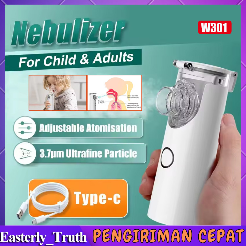Jual Nebulizer Portable Mesh Bernafas Saring Nebulizer Inhaler for ...