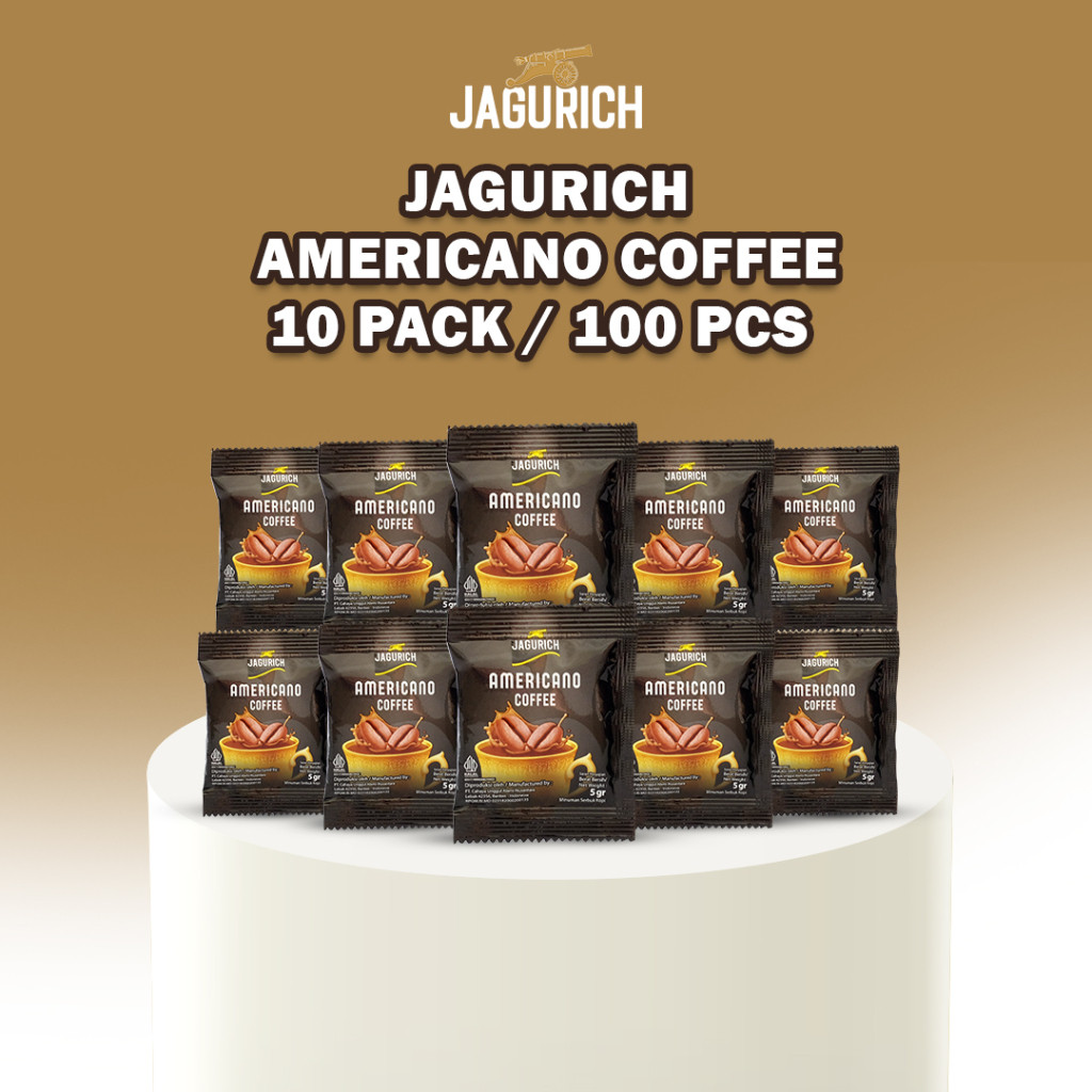 Jual JAGURICH Americano Coffee 10 Pack Isi 100 Sachet | Shopee Indonesia