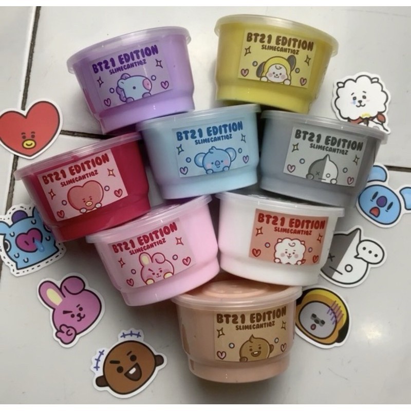 Jual BT2I BTS edition slime FREE STICKER, BT2I SLIME, BESTSELLER, tofu ...