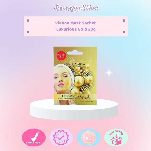 Jual Vienna Mask Sachet Luxurious Gold 20g | Shopee Indonesia