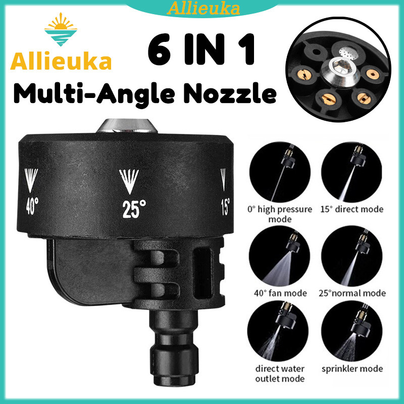 Jual Allieuka 6 in 1 Nozzle Sprayer Jet Cleaner / Nozle adjustable jet ...