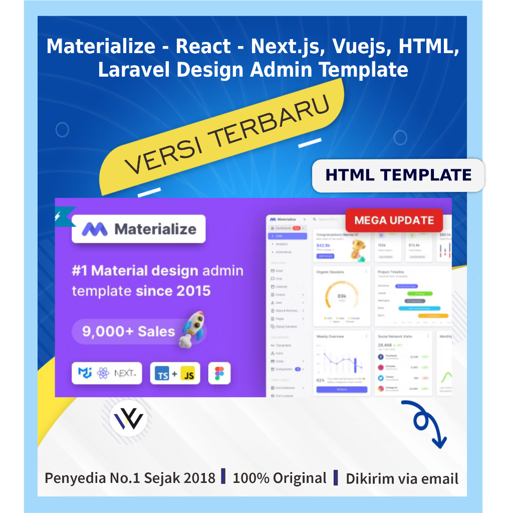 Jual Materialize - MUI React Next.Js Admin Template | Shopee Indonesia