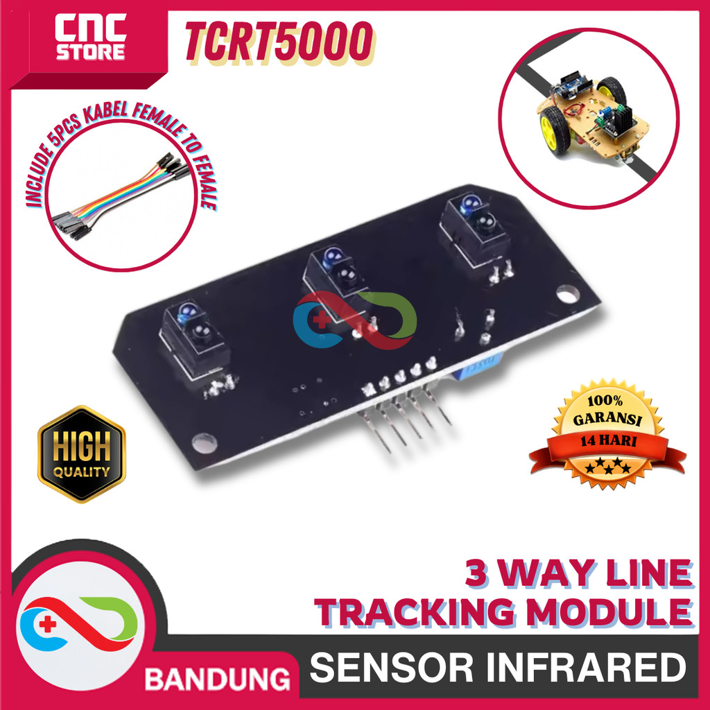 Jual SENSOR INFRARED TCRT5000 3 WAY LINE TRACKING MODULE | Shopee Indonesia