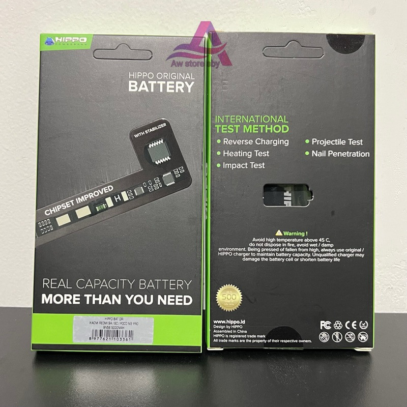 Jual Sobat HIPPO Original Baterai Xiaomi Redmi A1/ 9A/ 9C/ 10A/ Poco M2 ...