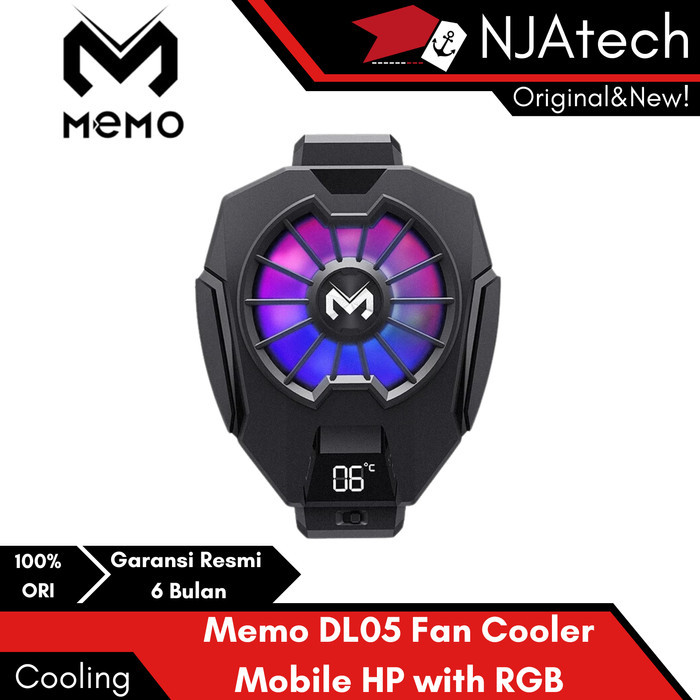Jual Memo DL05 Fancooler Pendingin Hp Gaming Cooler RGB For Mobile Phone | Shopee Indonesia