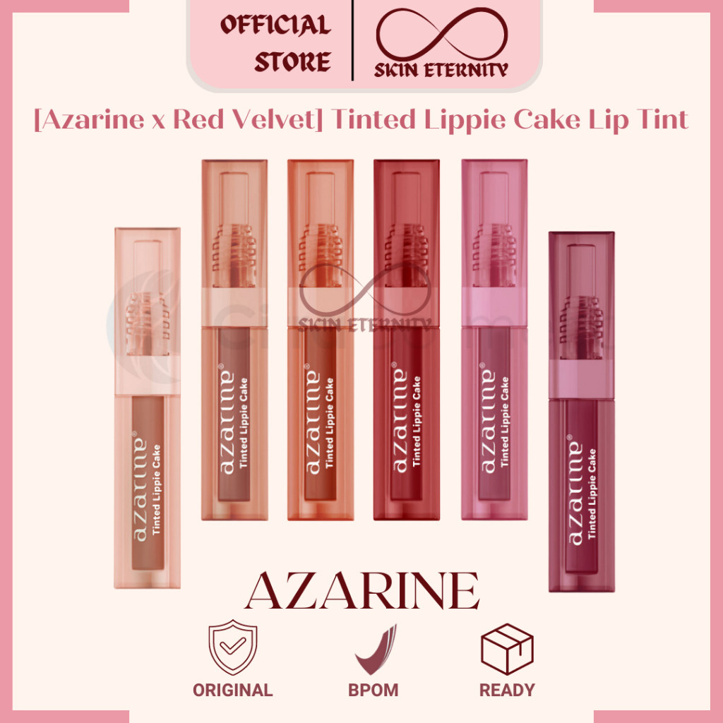Jual Azarine x Red Velvet Tinted Lippie Cake Lip Tint 2.9ml - LipTint ...
