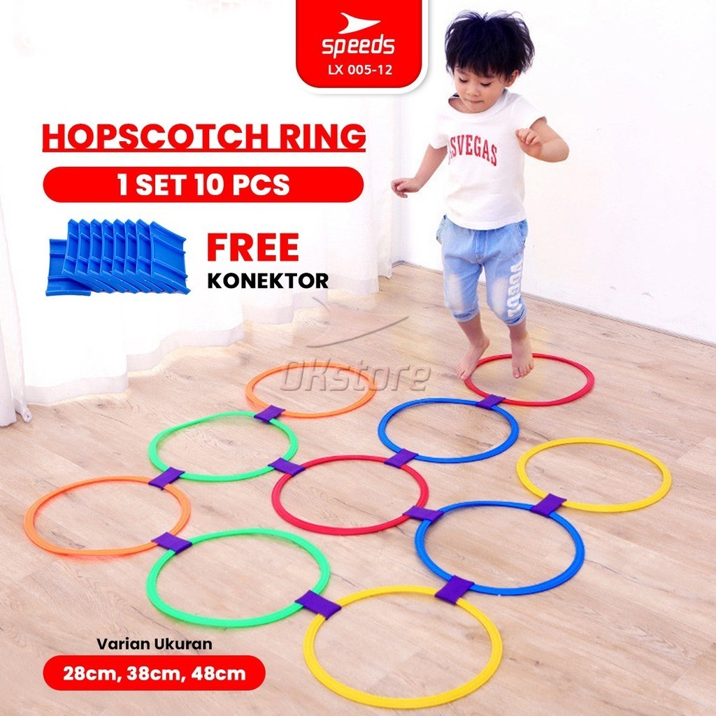 Jual SPEEDS Hopscotch Ring isi 10pcs Mainan Lingkaran Loncat Anak ...