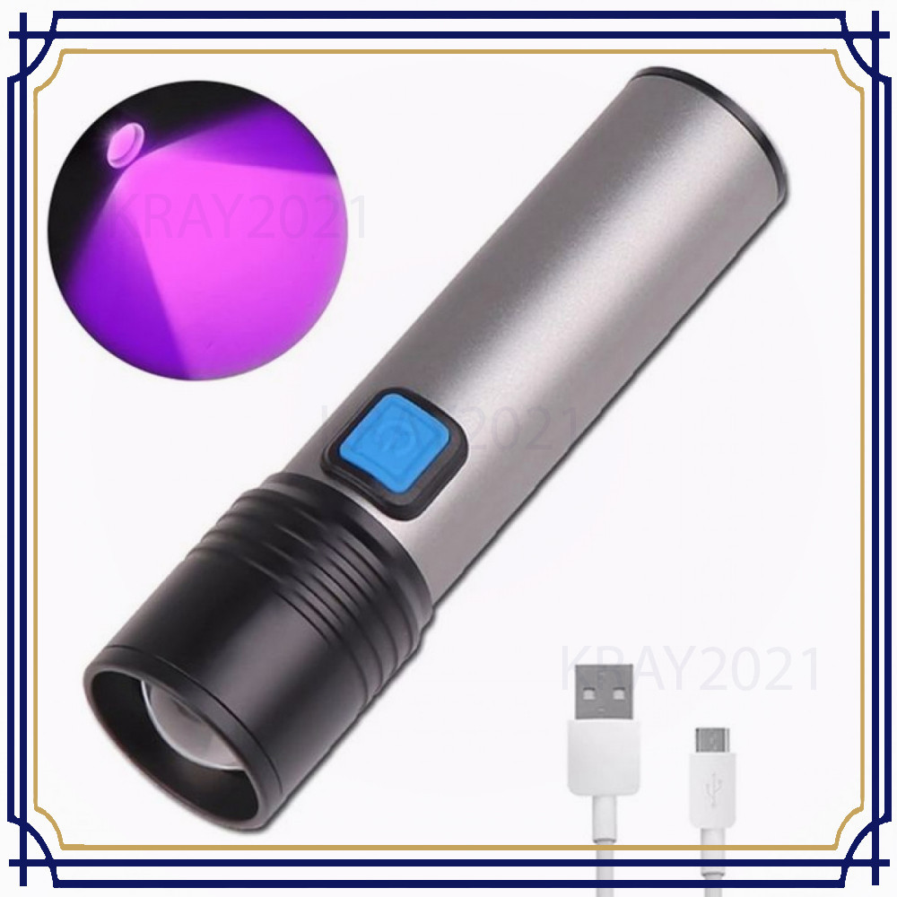 Jual Senter LED Ultraviolet UV Portable Stain Hunting Detector 395nm ...