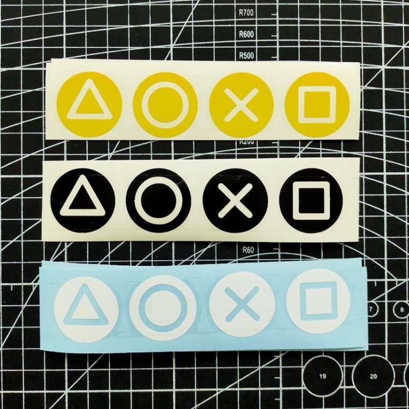 Jual Stiker Cutting Sticker PLAYSTATION BUTTON stiker TOMBOL PS ...