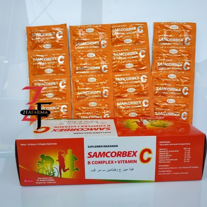 Jual original- Vitamin C ,B komplek Samcorbex Menjaga Daya Tahan Tubuh ...