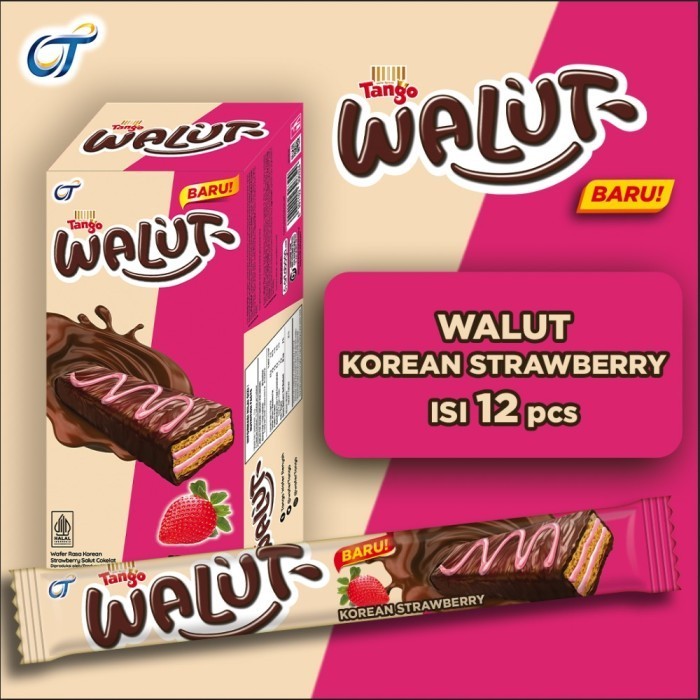 Jual Wafer Tango Walut Korean Strawberry 15GR / Wafer / Strawberry / Stroberi / OT | Shopee ...