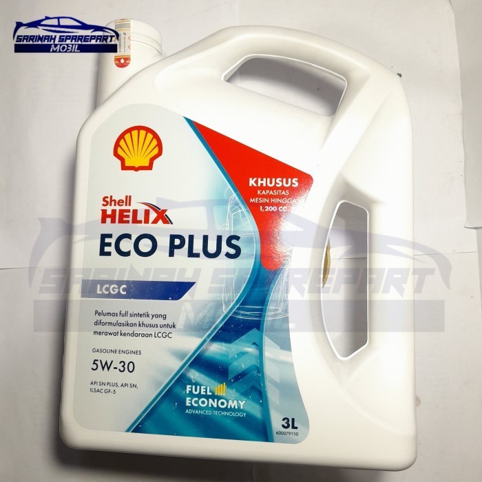 Jual Oli Shell Helix Eco Plus 5W-30 isi 3 Liter LCGC | Shopee Indonesia