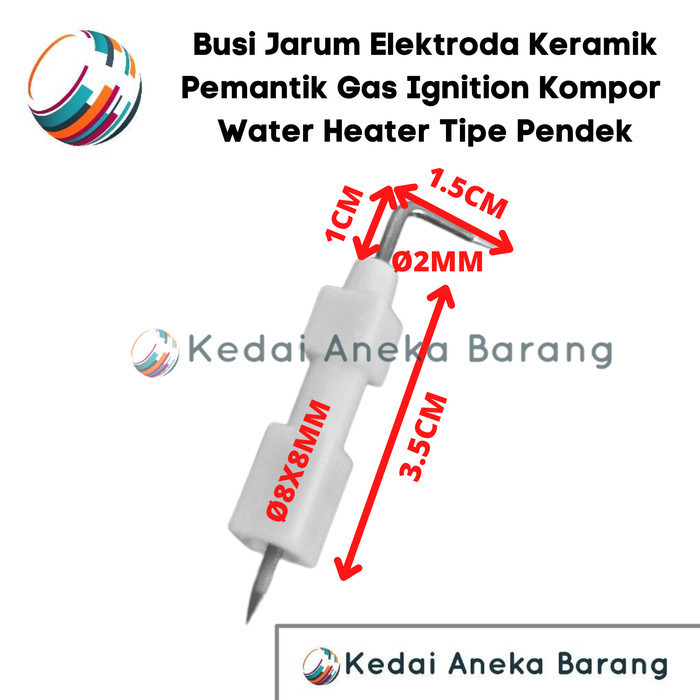 Jual Busi Jarum Pemantik Elektroda Keramik Water Heater Kompor Gas LPG ...