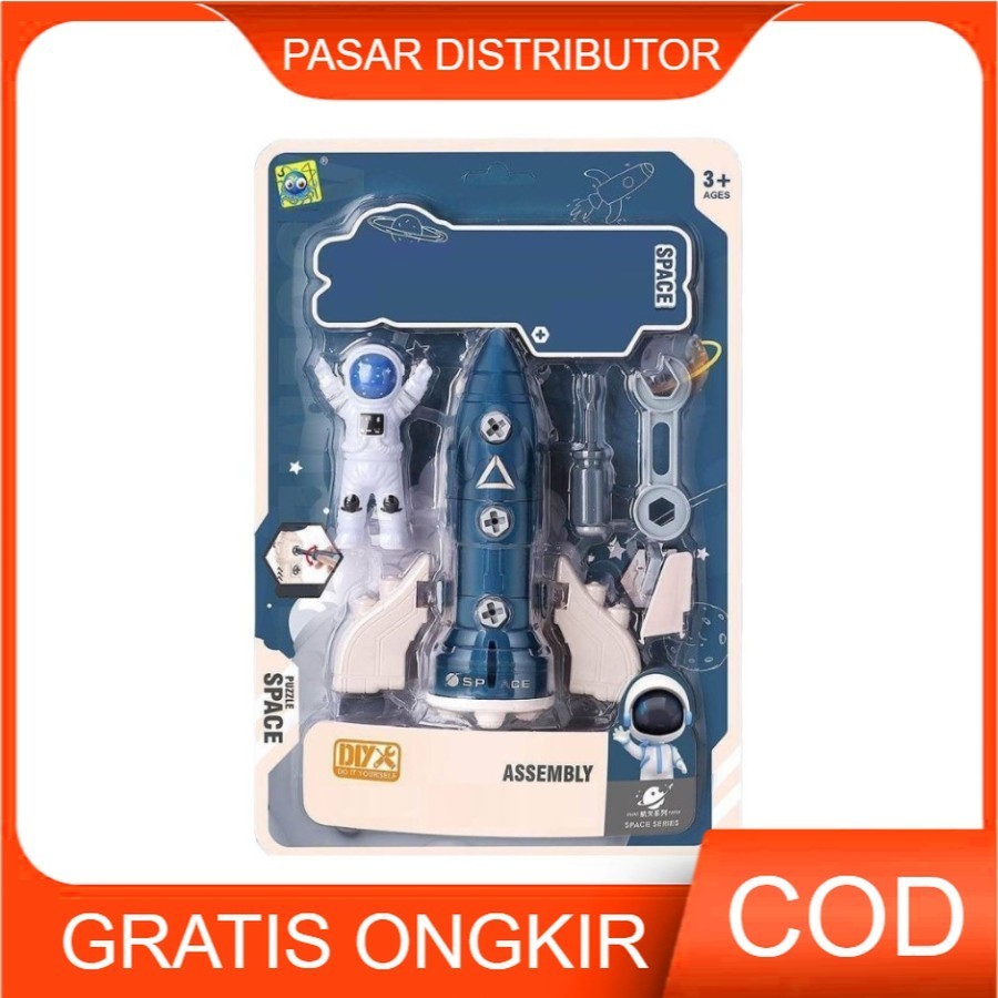 Jual Pasar Distributor SPACE EXPLORE ASSEMBLY Mainan DIY Astronaut ...