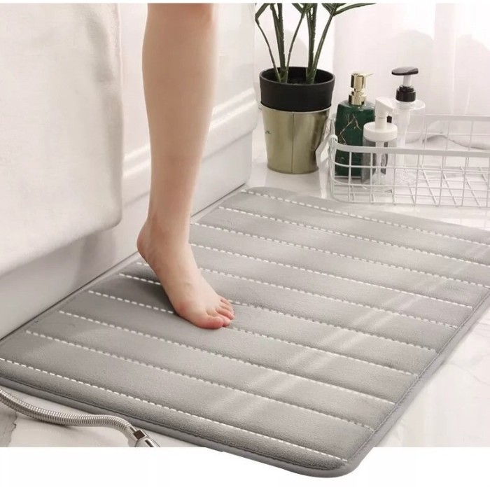 Jual Keset Kaki Anti Slip Microfiber Alas Penyerap Air 56x35cm | Shopee ...