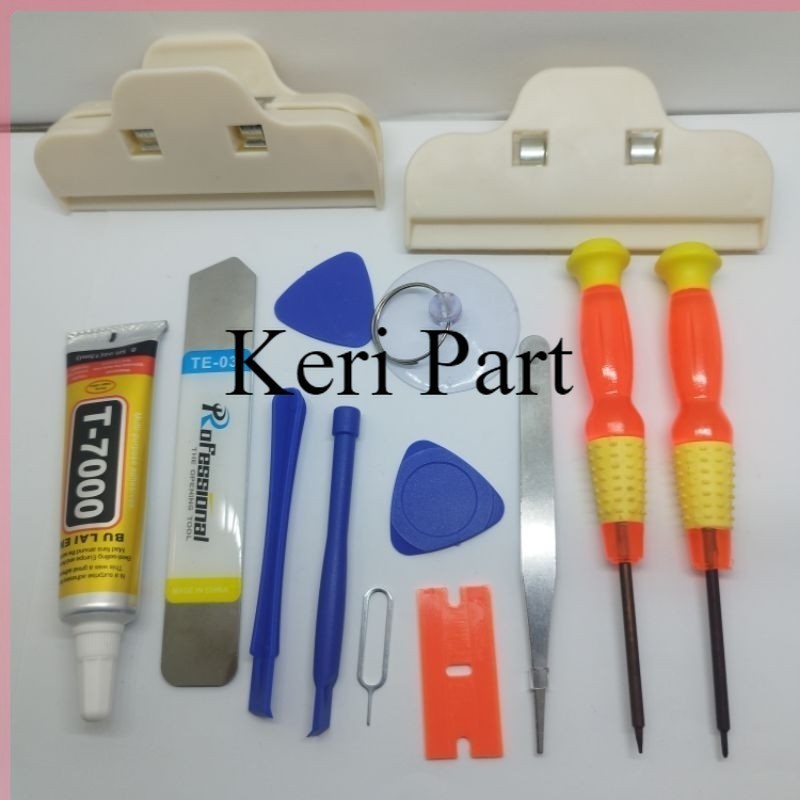 Jual Obeng Set Reparasi SERVICE HP 10 IN 1 + Lem T7000 50/ 15 & B7000 ...