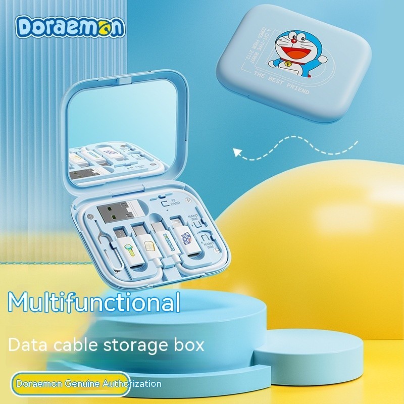 Jual Doraemon Data Cable Multi-Interface Set Multifunctional Storage ...