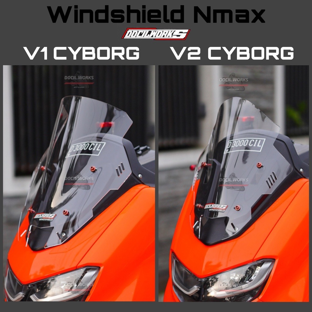 Jual Visor Windshield Model TDR 100% ORIGINAL SIRIP Nmax New Nmax Old ...