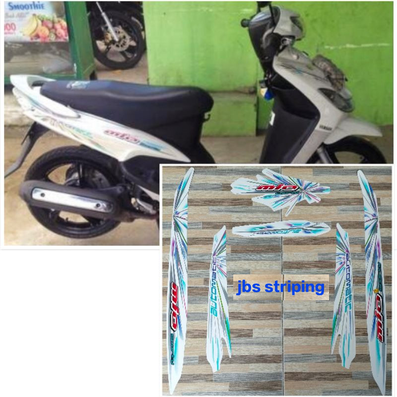 Jual Stiker mio sporty striping Yamaha Mio sporty putih tahun 2008 2009 ...