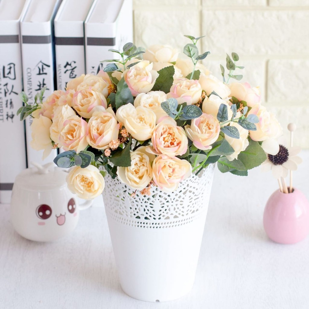 Jual BUNGA CAMELIA ARTIFICIAL BUNGA HIAS DEKORASI BUKET BUNGA MAWAR ...