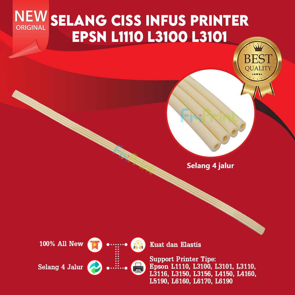 Jual Selang CISS Infus Printer Epson L1110 L3100 L3101 L3110 L3116 ...