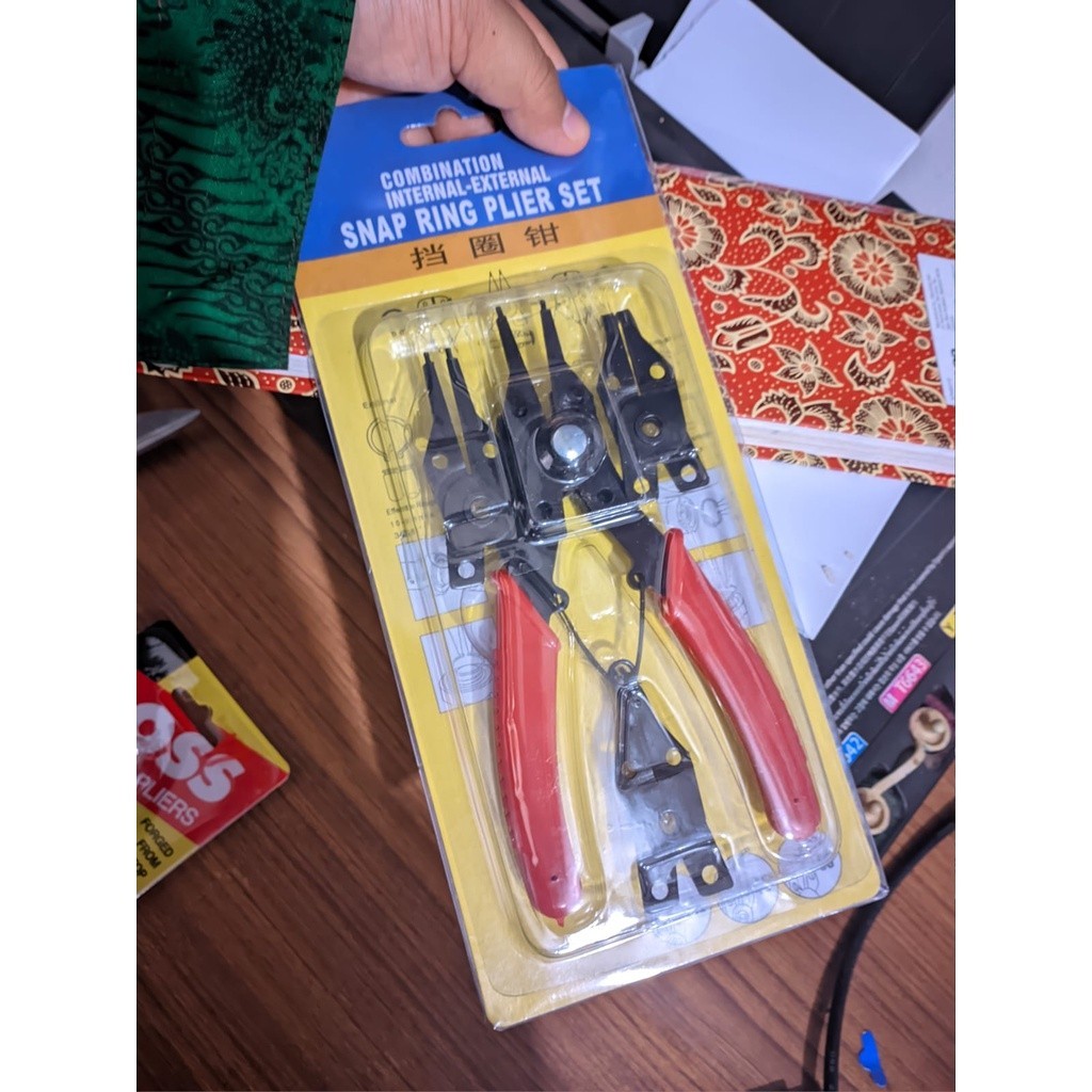Jual Tang Snap Ring 5 Inch Tang Circlip Tang Spi Sepi 4 in 1 Set ...