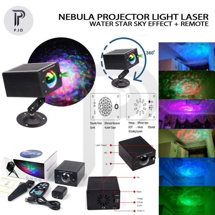 Jual Nebula Projector Projection Light Laser Water Star Sky Effect ...