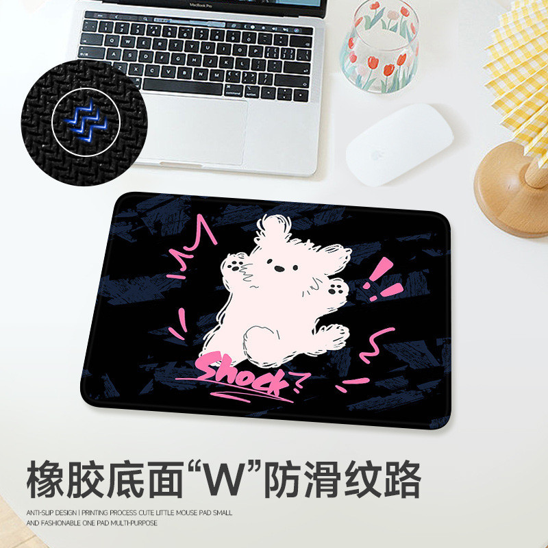 Jual Cat Dog Pink Mousepad Alas Mouse Pad Tatakan Antislip | Shopee ...