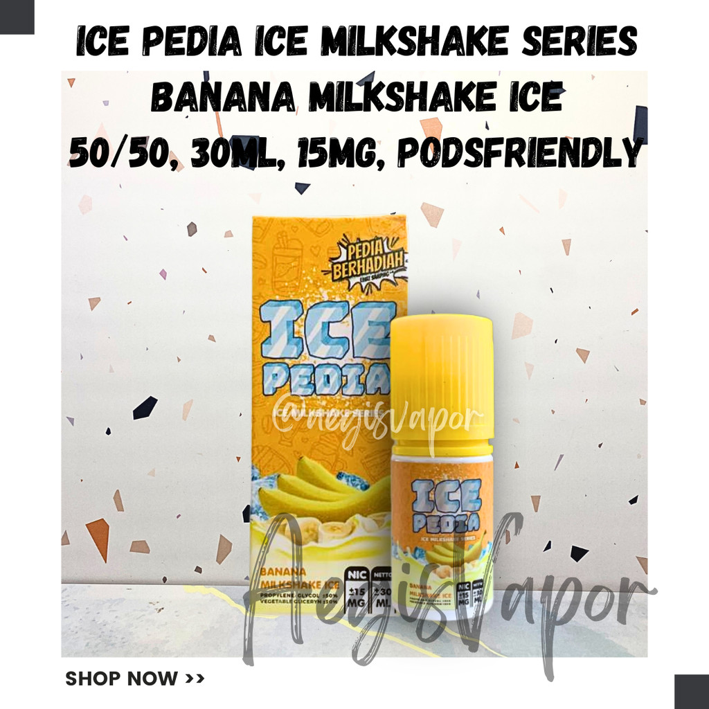 Jual Ice Pedia Milkshake Banana 30ml 15mgrm | Shopee Indonesia