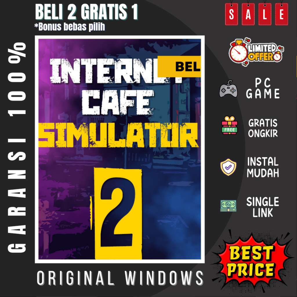 Jual INTERNET CAFE SIMULATOR 2 THE HOBO - GAME PC - GAME LAPTOP - PC ...