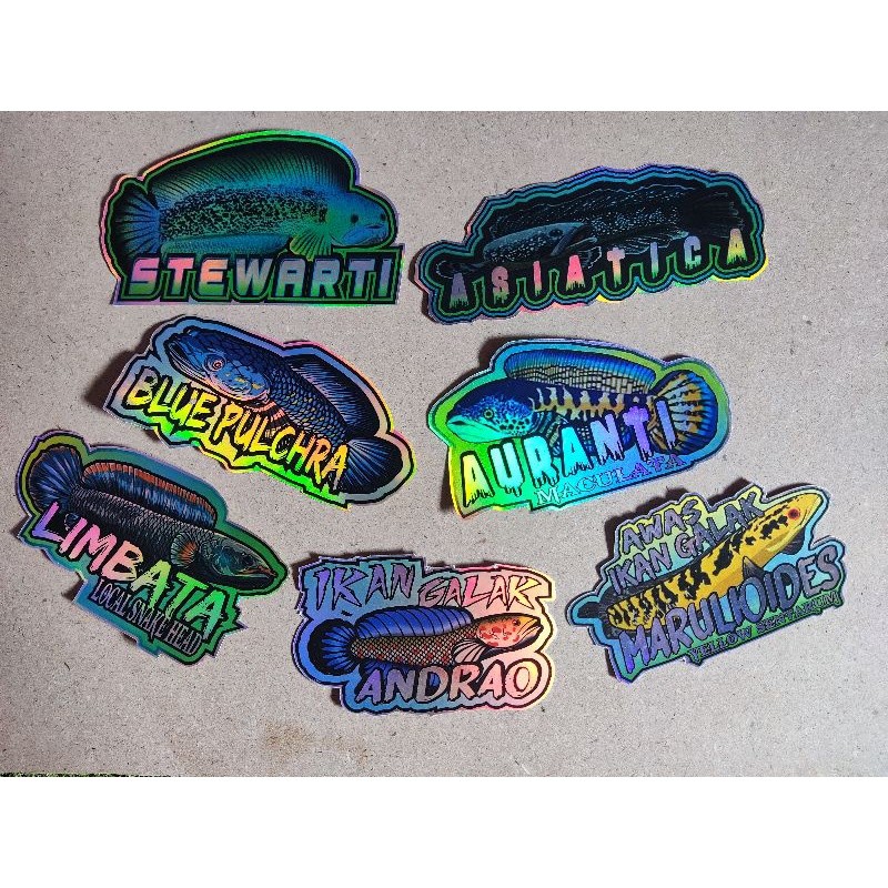 Jual STIKER HOLOGRAM IKAN CHANNA | Shopee Indonesia