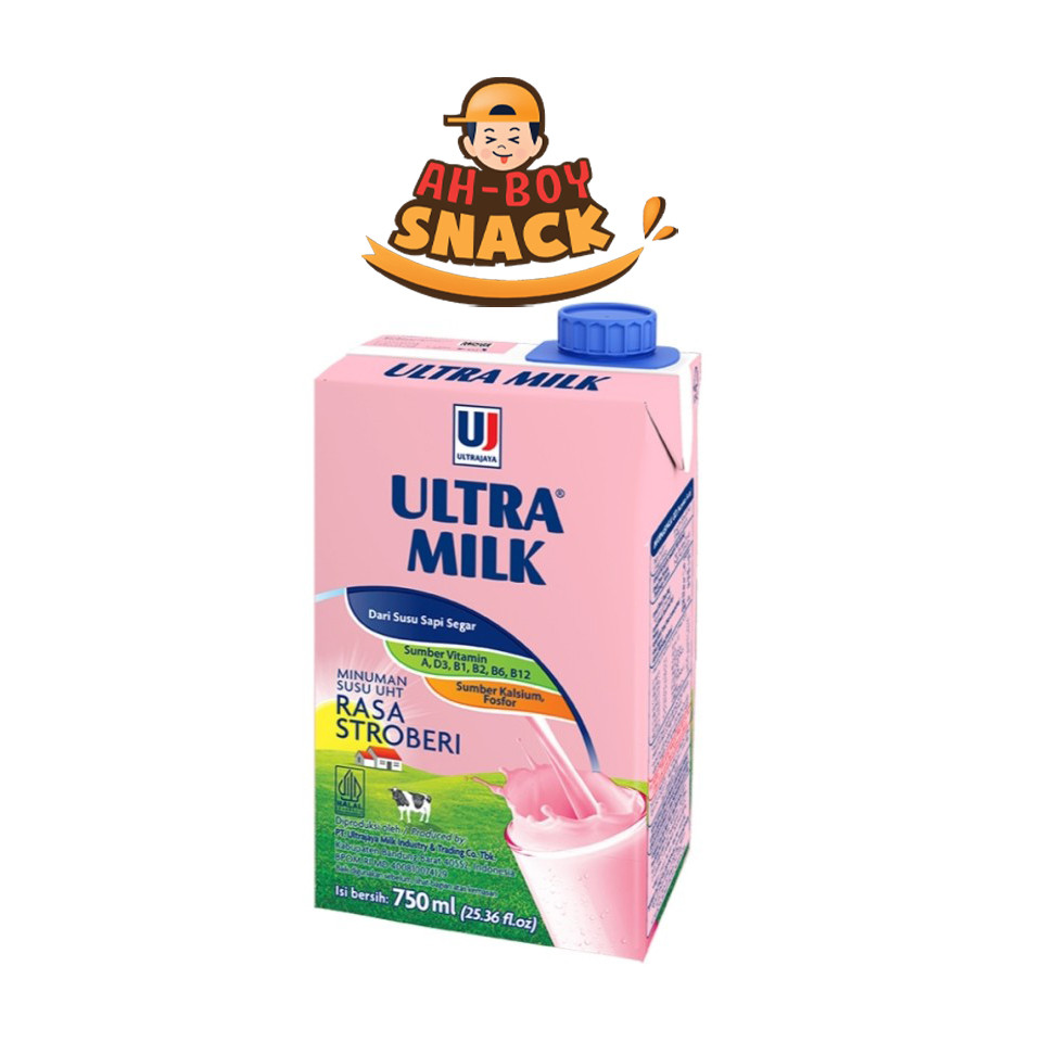 Jual SUSU UHT ULTRA MILK 750ML - STROBERI 750 ML ULTRA MILK - AHBOY ...