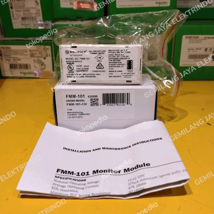 Jual NOTIFIER FMM-101 MINI MONITOR MODULE NOTIFIER FMM 101 ORIGINAL ...