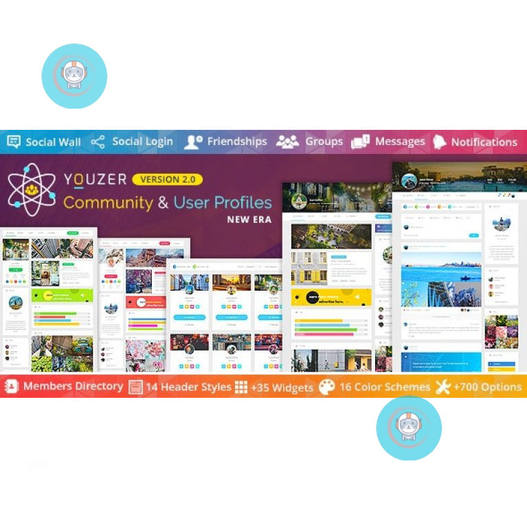 Jual Youzer V2.6.2 (+Addons) – Buddypress Community & WordPress User Profile Plugin WP | Shopee ...
