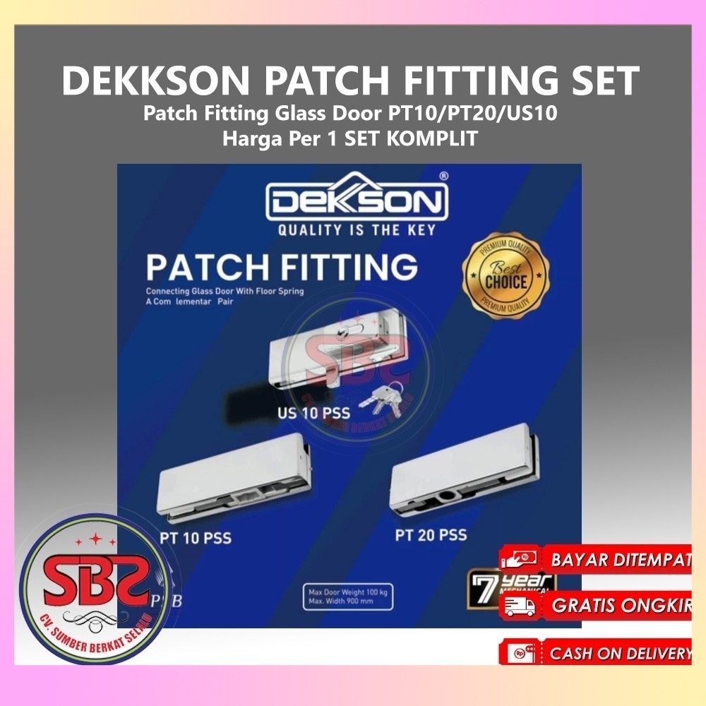 Jual DEKSON Patch Fitting DEKKSON Komplit Set PT 10 PT 20 US 10 Stainless SUS 304 - DKS DEKSON ...