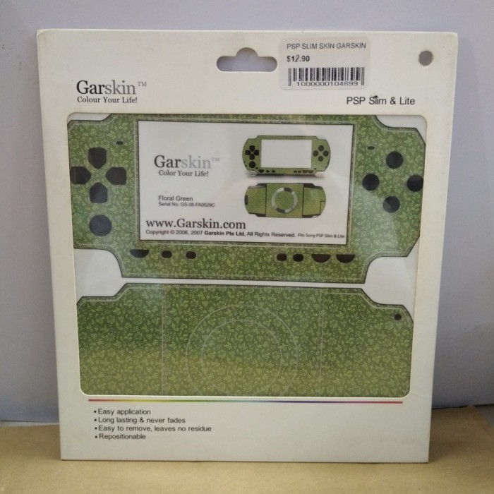 Jual Garskin Vinyl Sticker Stiker PSP Slim 2000 3000 - Floral Green ...