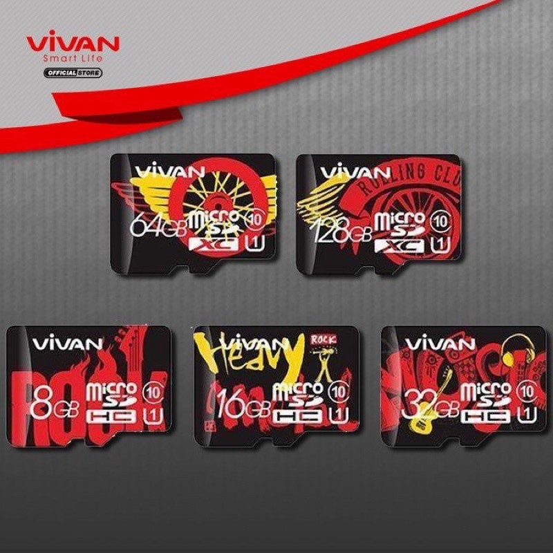 Jual Memory Card VIVAN Micro SD Class 10 TF Card 16GB 32GB 64GB 128GB ...