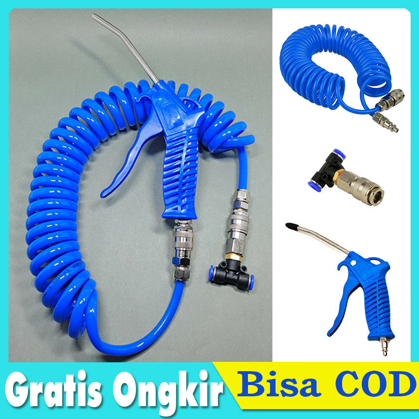 Jual Air Duster Blow Gun+5M Line Hose Heavy Duty Lorry Cleaning for ...