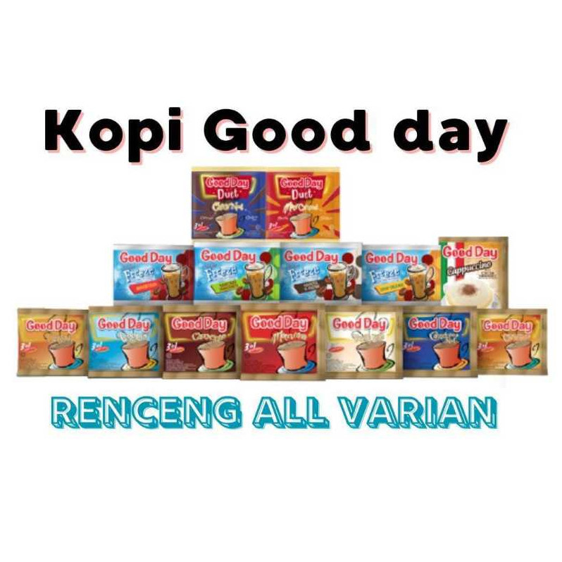 Jual Kopi Good Day All Varian Goodday Cappucino Godday Freze Godday ...