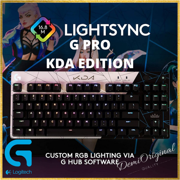 Jual Logitech Gaming Keyboard G Pro GPro TKL KDA K/DA Edition Original ...