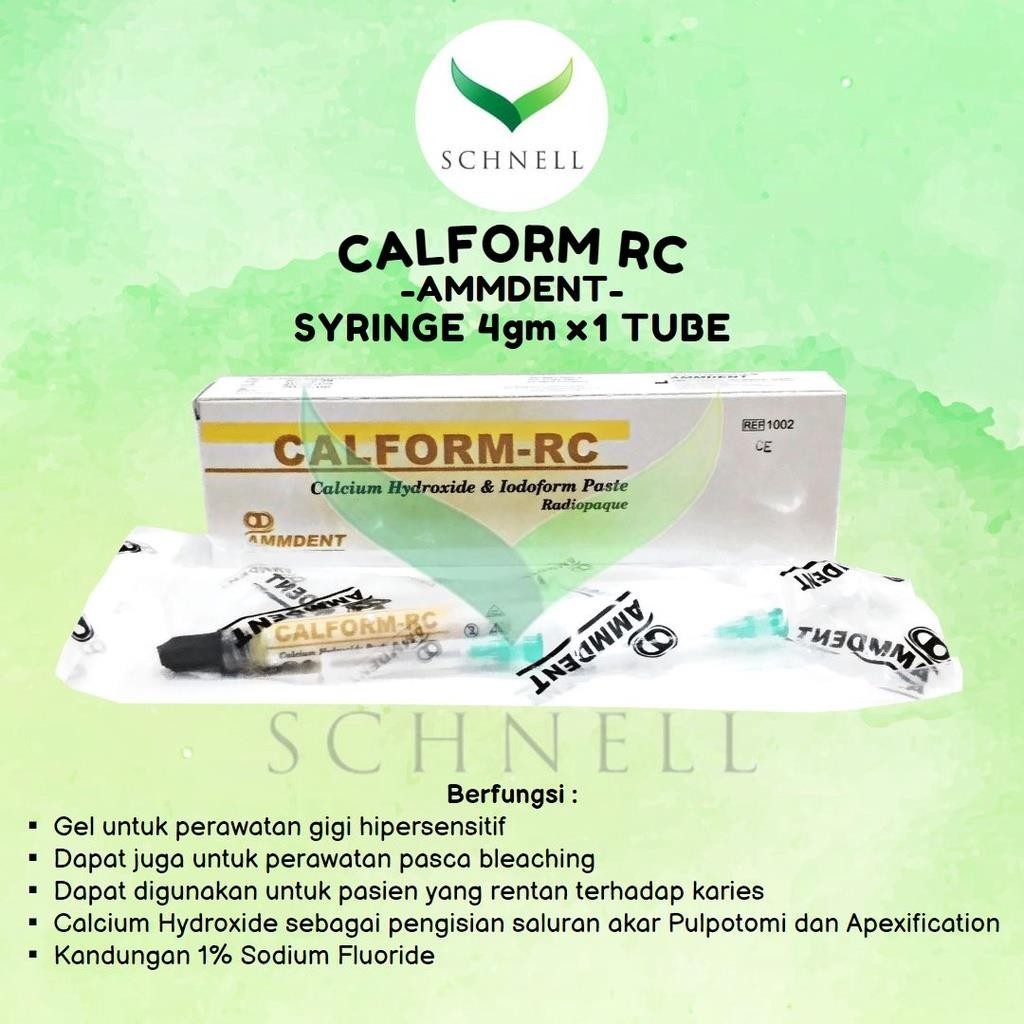 Jual CALFORM-RC / Calcium Hydroxide & Iodoform Paste Radiopaque ...